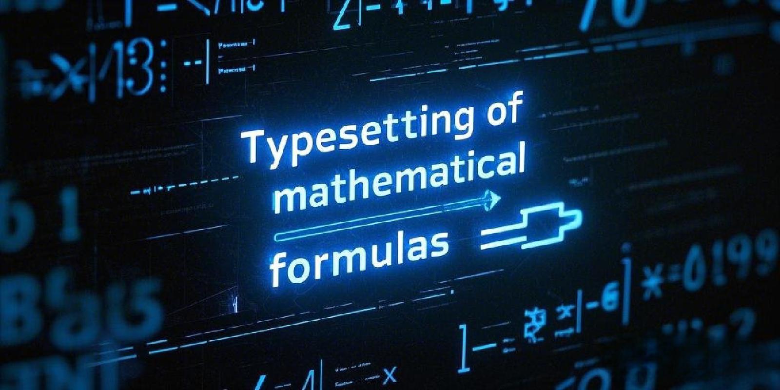 Math Typesetting